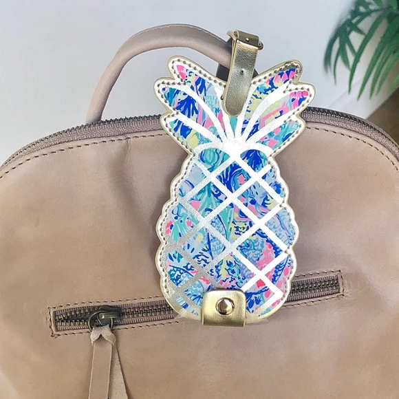 Lilly Pulitzer | Accessories | Lilly Pulitzer Pineapple Shaped Luggage ...